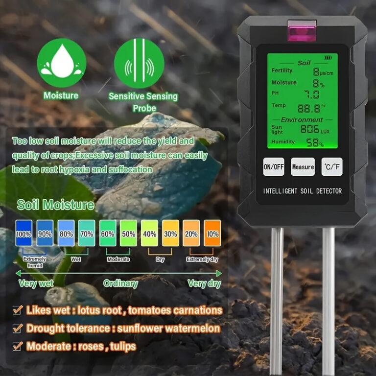 6-in-1 Digital Soil Tester - REPOSTUS